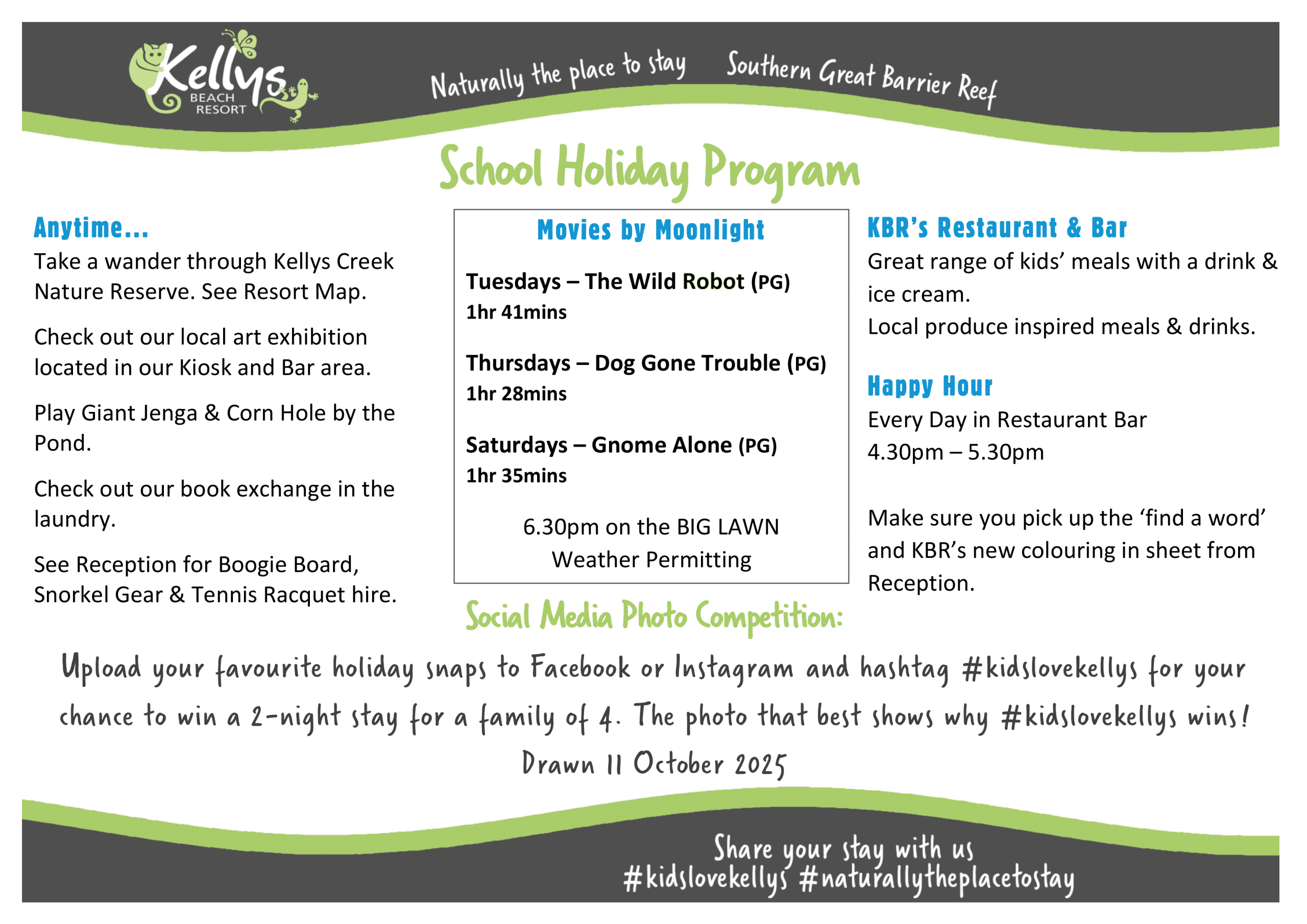 Kellys Beach Resort Bargara - School Holiday Packages